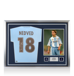 Pavel Nedved Official UEFA Champions League Back Signed and Hero Framed ...