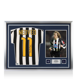 Pavel Nedved Official UEFA Champions League Back Signed and Hero Framed ...