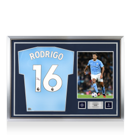 Rodri Official UEFA Champions League Back Signed and Hero Framed ...