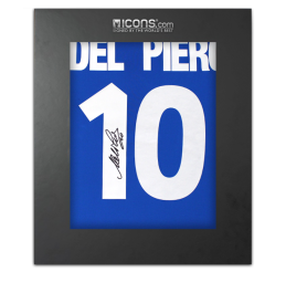 Alessandro Del Piero Back Signed Italy 2000-01 Home Shirt In Deluxe ...