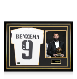 Karim Benzema Official Ballon d'Or™ Back Signed and Hero Framed Real ...