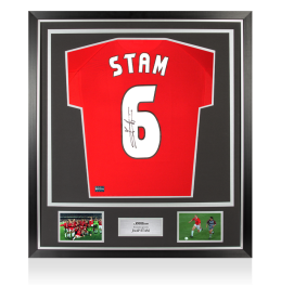 Jaap Stam Back Signed Manchester United 1999 UEFA Champions League ...