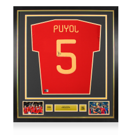 Carles Puyol Official 2010 FIFA World Cup™ Back Signed and Framed Spain ...
