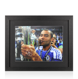 Ashley Cole Signed Chelsea Photo In Black Wooden Frame: UEFA Champions ...