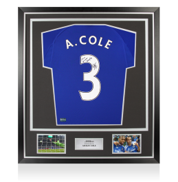 Ashley Cole Back Signed Chelsea 2000 Home Shirt - UCL Winner 2011-12 ...