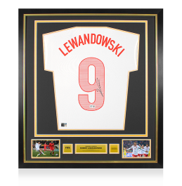 Robert Lewandowski Official FIFA World Cup™ Back Signed and Framed ...