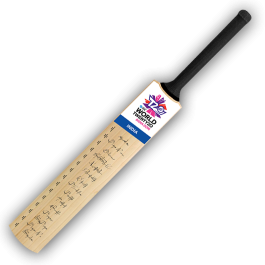 India Team Signed ICC World Twenty20 Cricket Bat