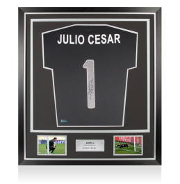 Julio Cesar Back Signed Brazil London 2012 Olympic Games Goalkeeper ...