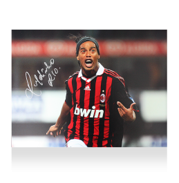 Ronaldinho Signed AC Milan Photo