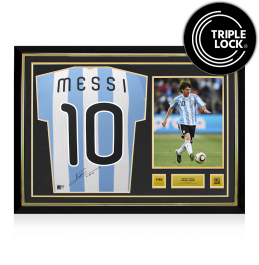 Lionel Messi Official 2010 FIFA World Cup™ Back Signed and Hero Framed ...