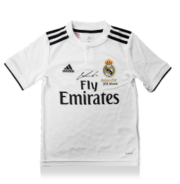 Luka Modric Front Signed Real Madrid 2018-19 XS Kids Shirt: Ballon d'Or ...