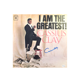 Muhammad Ali Signed Vinyl Album - I Am The Greatest, Cassius Clay ...