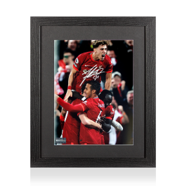Konstantinos Tsimikas Signed Liverpool FC Photo In Black Wooden Frame ...