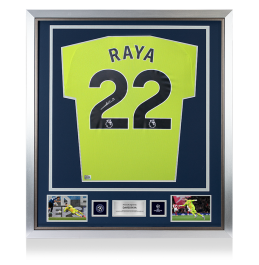 David Raya Official UEFA Champions League Back Signed and Framed ...