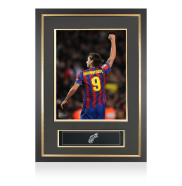Zlatan Ibrahimovic Signed Plaque and Photo Frame: FC Barcelona Legend
