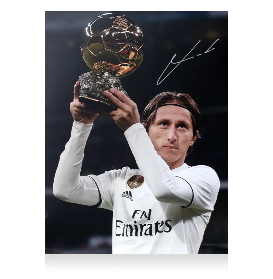 Luka Modric Signed Real Madrid Photo: 2018 Ballon d'Or Winner