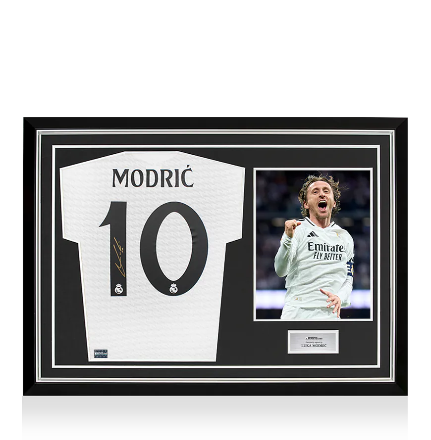 Luka Modric Back Signed Authentic Real Madrid 2024-25 Home Shirt In ...