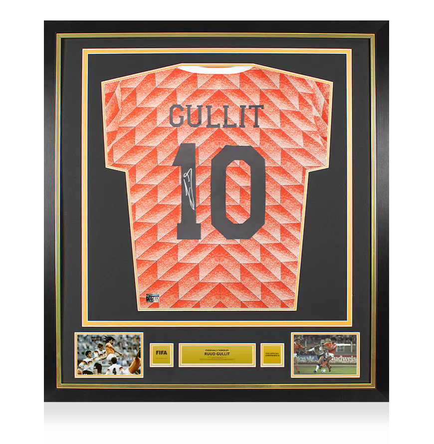 Ruud Gullit Official FIFA World Cup™ Back Signed and Framed Netherlands ...