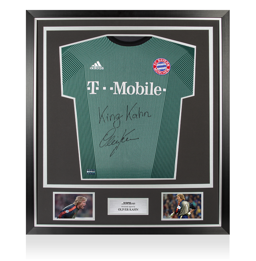 Oliver Kahn Back Signed FC Bayern Munich 2003-04 Goalkeeper Shirt In ...